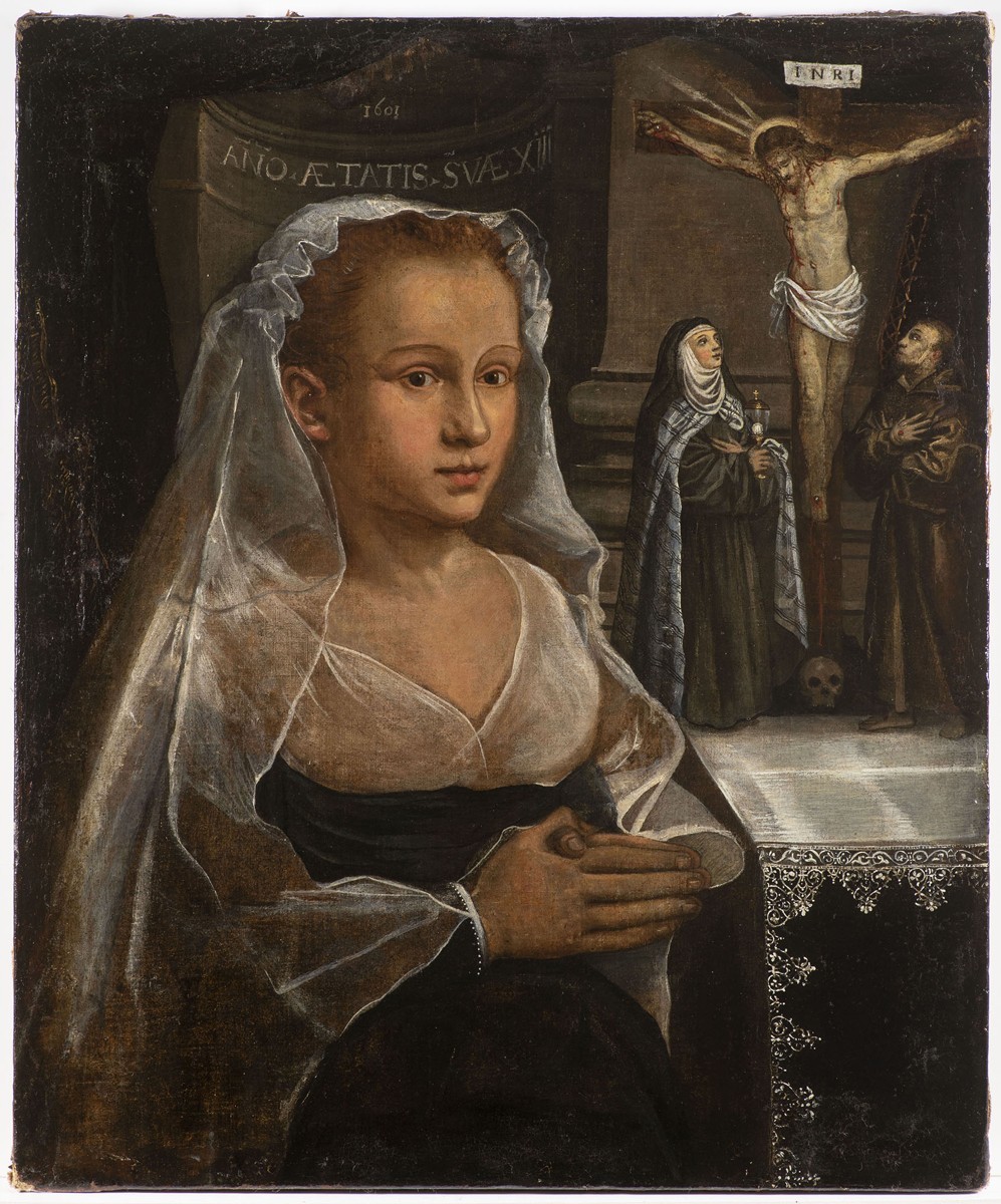 Portrét mladé novicky - Květnová aukce starých mistrů a umění 19 ...