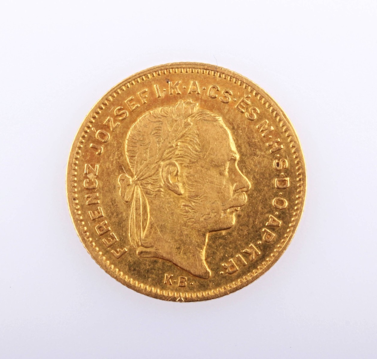 Zlatá mince: 4 zlatník 10 Fr - 4 Forint 1877 - 19. AUKCE: Výtvarné ...