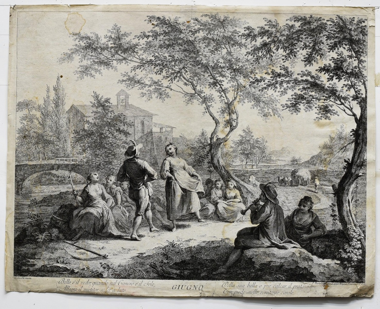 BARTOLOZZI Francesco (1727-1815): Giugno. - 102. aukce Antik Mašek ...