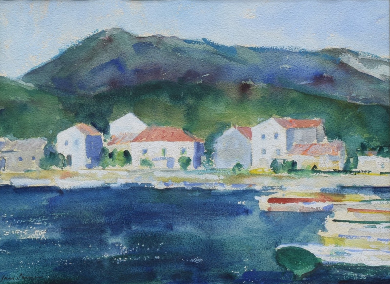 SAMEC Jan (1917-1988): Motiv z Jugoslávie. - 102. aukce Antik Mašek ...