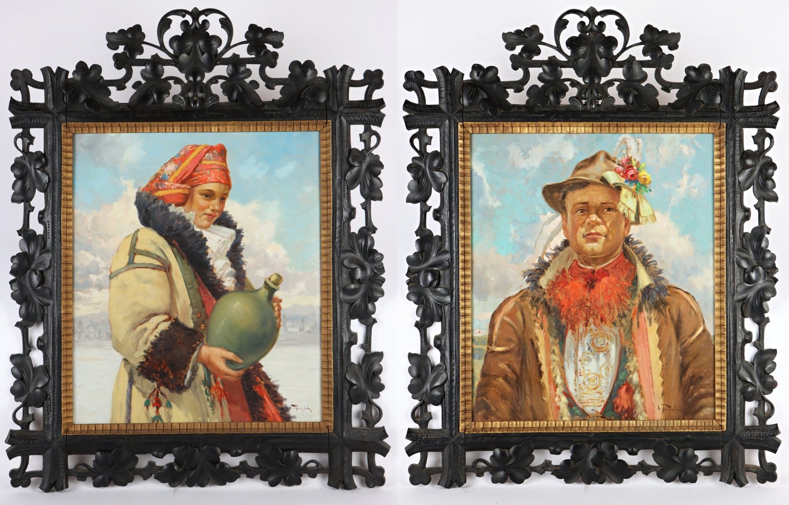 Vilém Topinka (1909 - 1977) - Snoubenci z Moravského Slovácka - párové ...