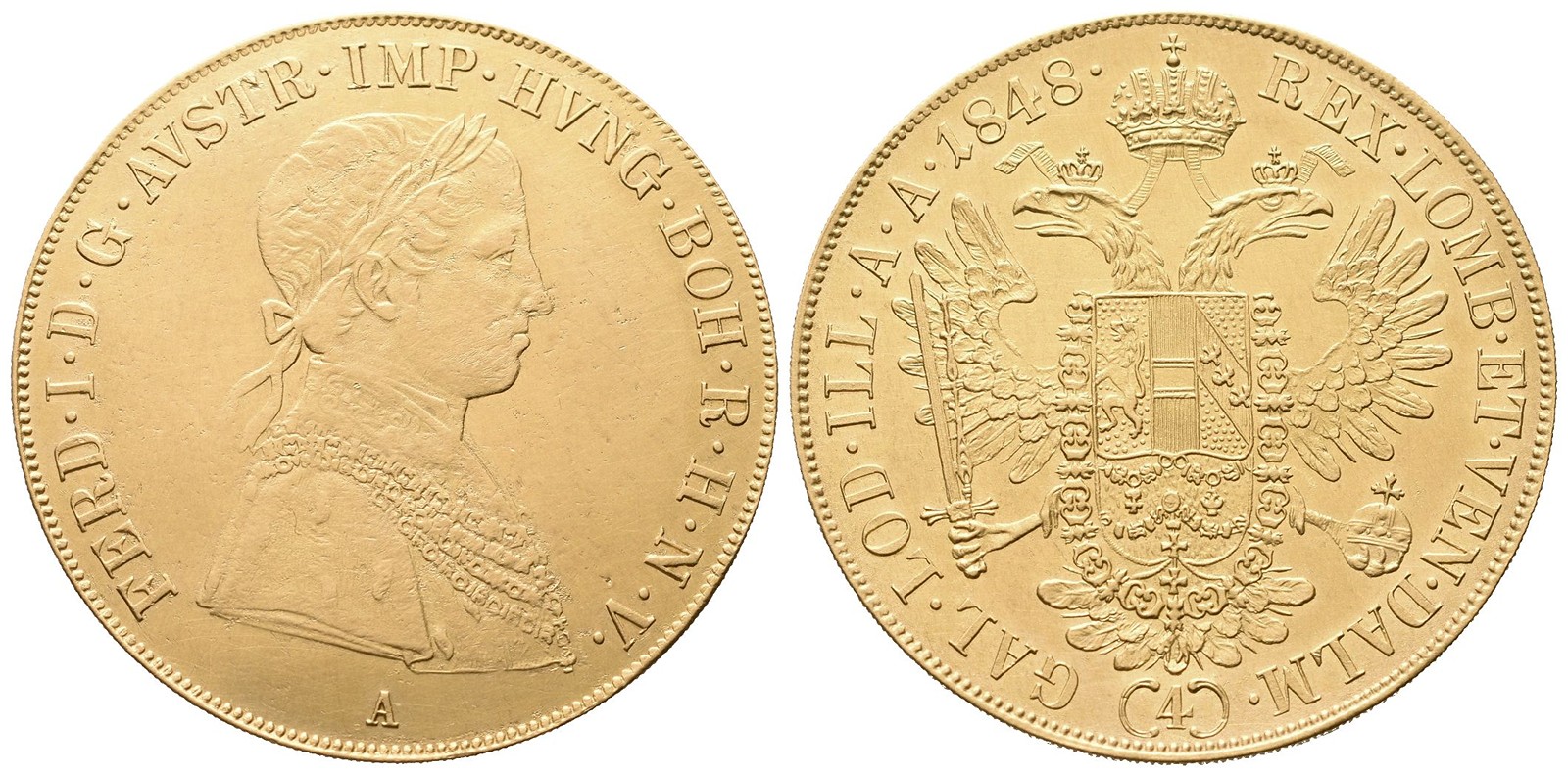 Ferdinand V., 1835 - 1848 - 54. eAuction - Coins, Medals, Phaleristics ...