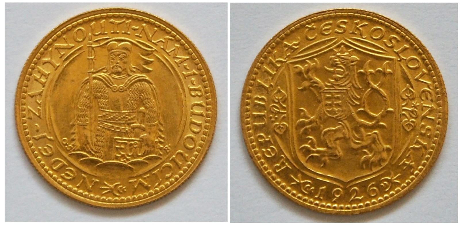 Zlatá mince – Svatováclavský dukát Československo - AUCTION - fine art, graphics, medals ...