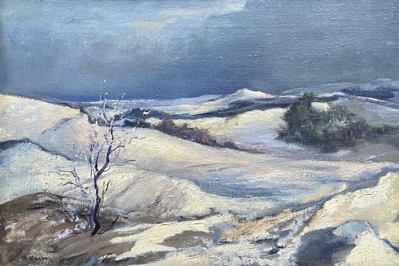 Martin Benka (1888 - 1971) - Zima na vsi - VI. Premium auction of selected Czech and foreign ...