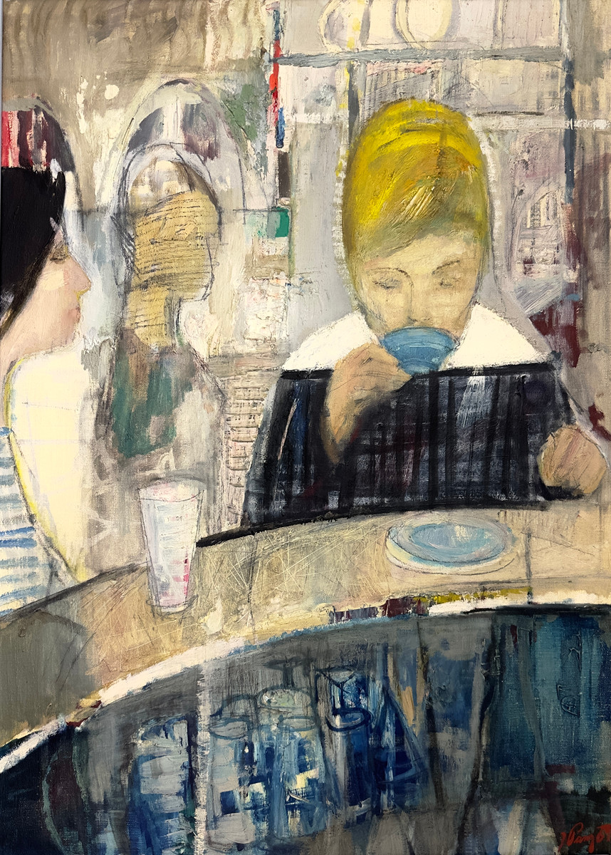 Jaroslav Paur (1918 - 1987) - V pařížské kavárně - Auction of fine art ...