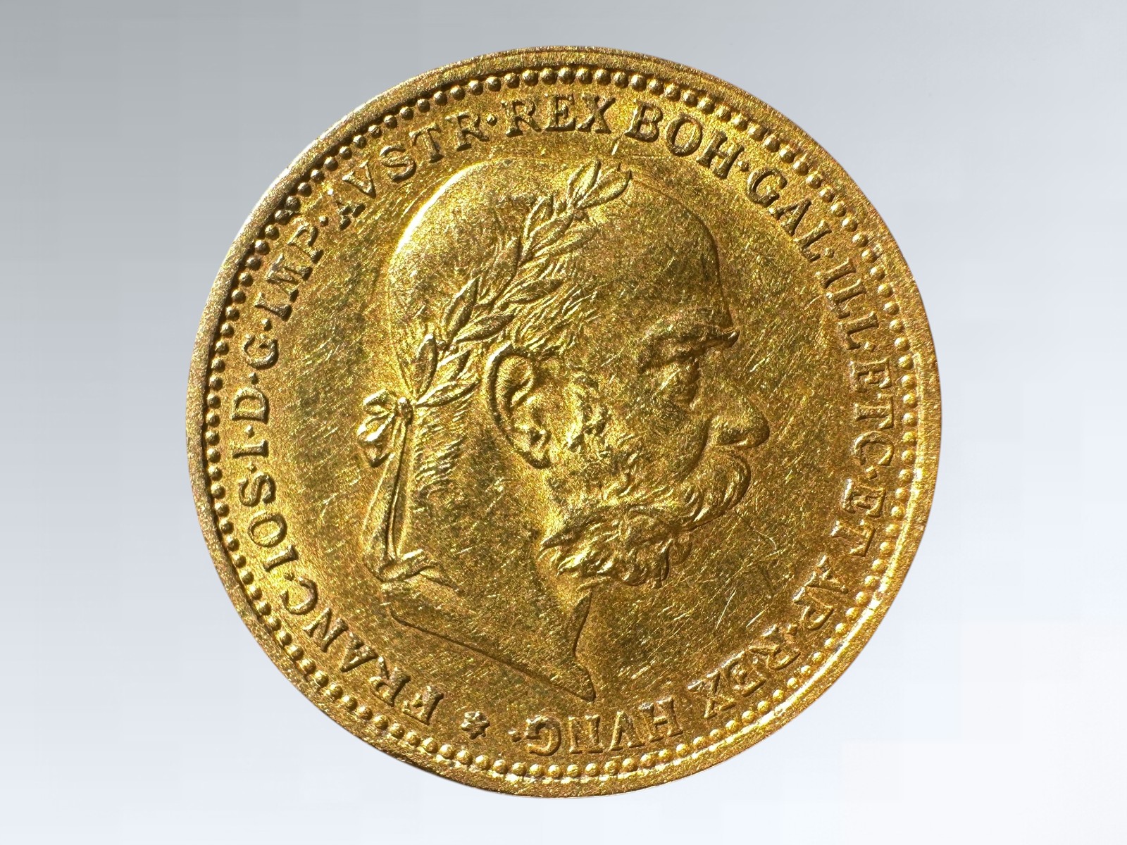 Zlatá mince dvaceti koruna Františka Josefa I. - Auction of fine art and antiques Antique Bulín ...