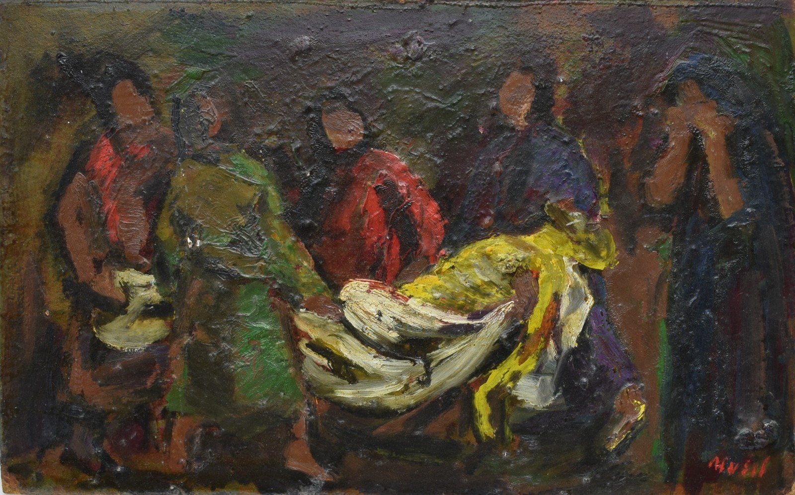 MUSIL Leopold (1920-1997) - Kladení do hrobu - 108th Antik Mašek ...