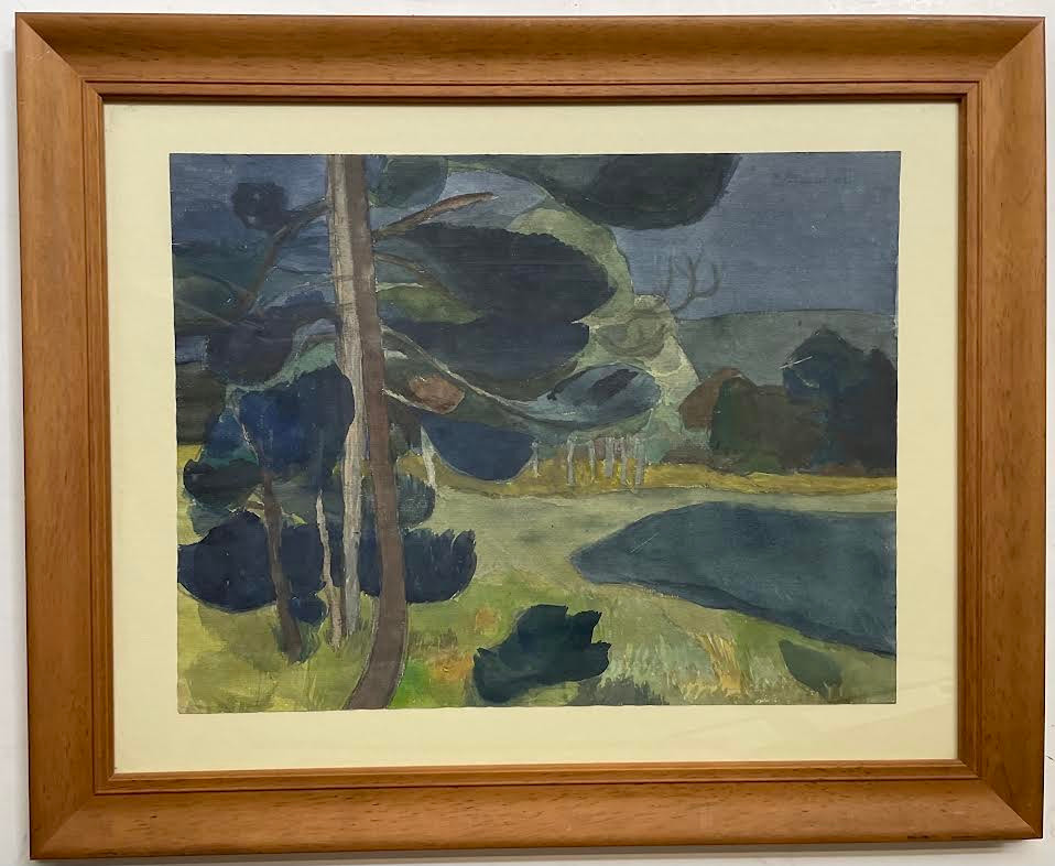 Robert Piesen (1921 - 1977) - Strom u jezera - Livebid.cz