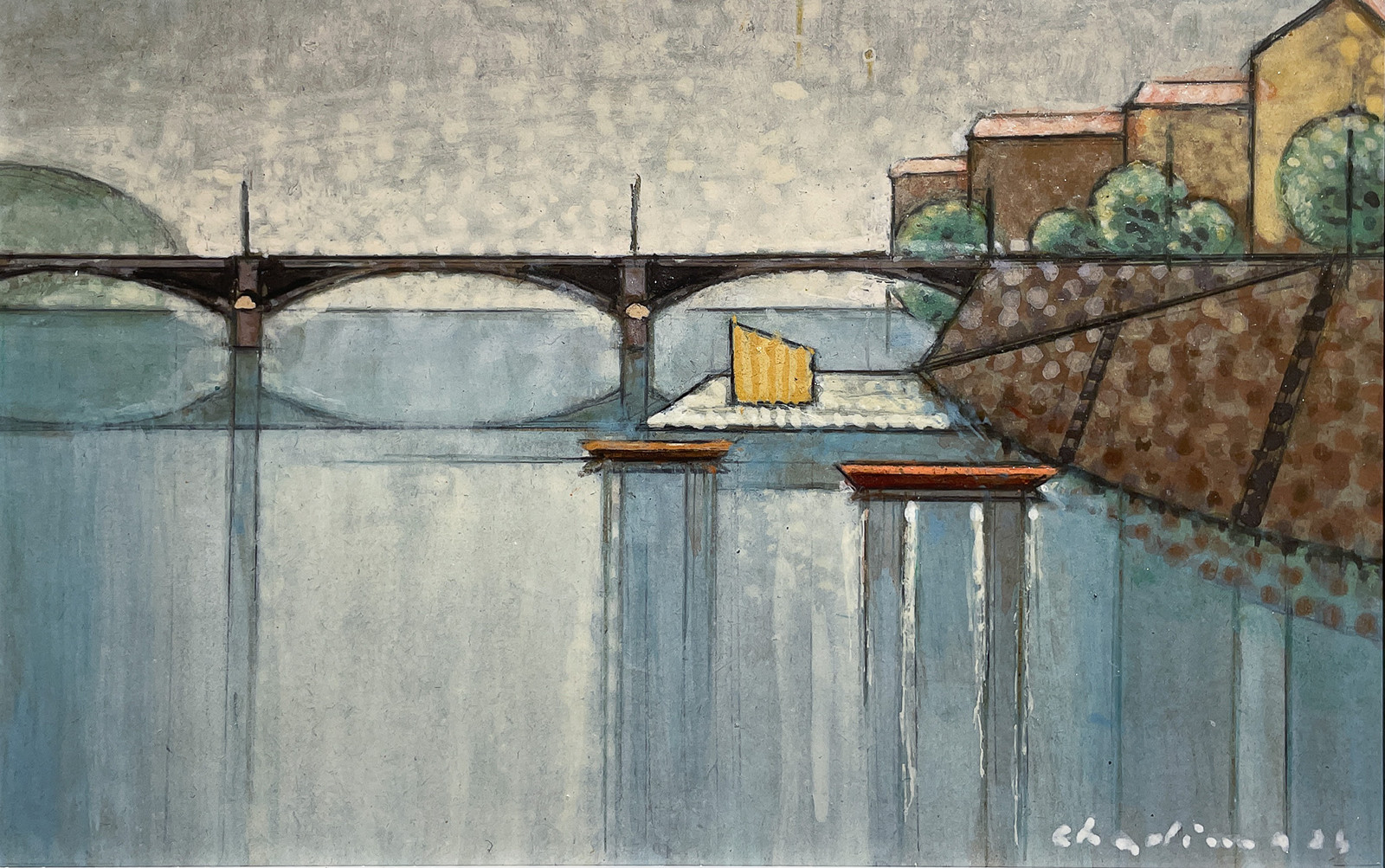 Jiří Chadima (1923) - U řeky - eAuction Selected Fine Arts - Livebid.cz