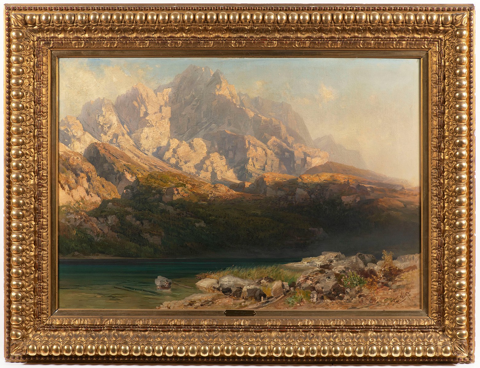 Carl Heyn 1843–1906 - Alpine Lake Landscape - The Final Collection of ...