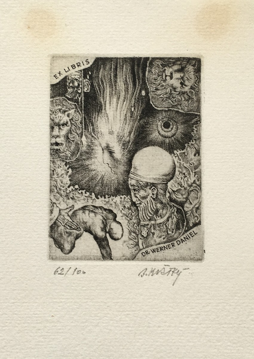 Bohumil Krátký (1913 - 2005) - Ex libris Dr. Werner Daniel - Autumn ...