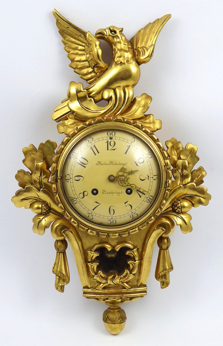 ZLACENÉ KARTELOVÉ HODINY S ORLEM - MARTIN MALMBERG, LINKÖPING - January ...