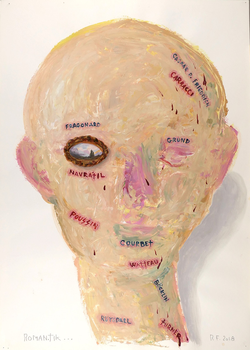 Roman Franta (1962-) - Romantik - AUKCE BŘEZEN - obrazy, grafiky, sochy ...
