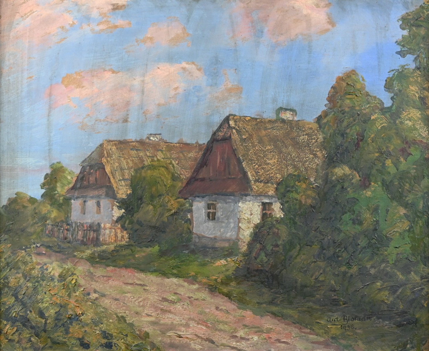 Bloman Antonín (1876 - 1953), Chalupy - 19. eAukce umění a ...