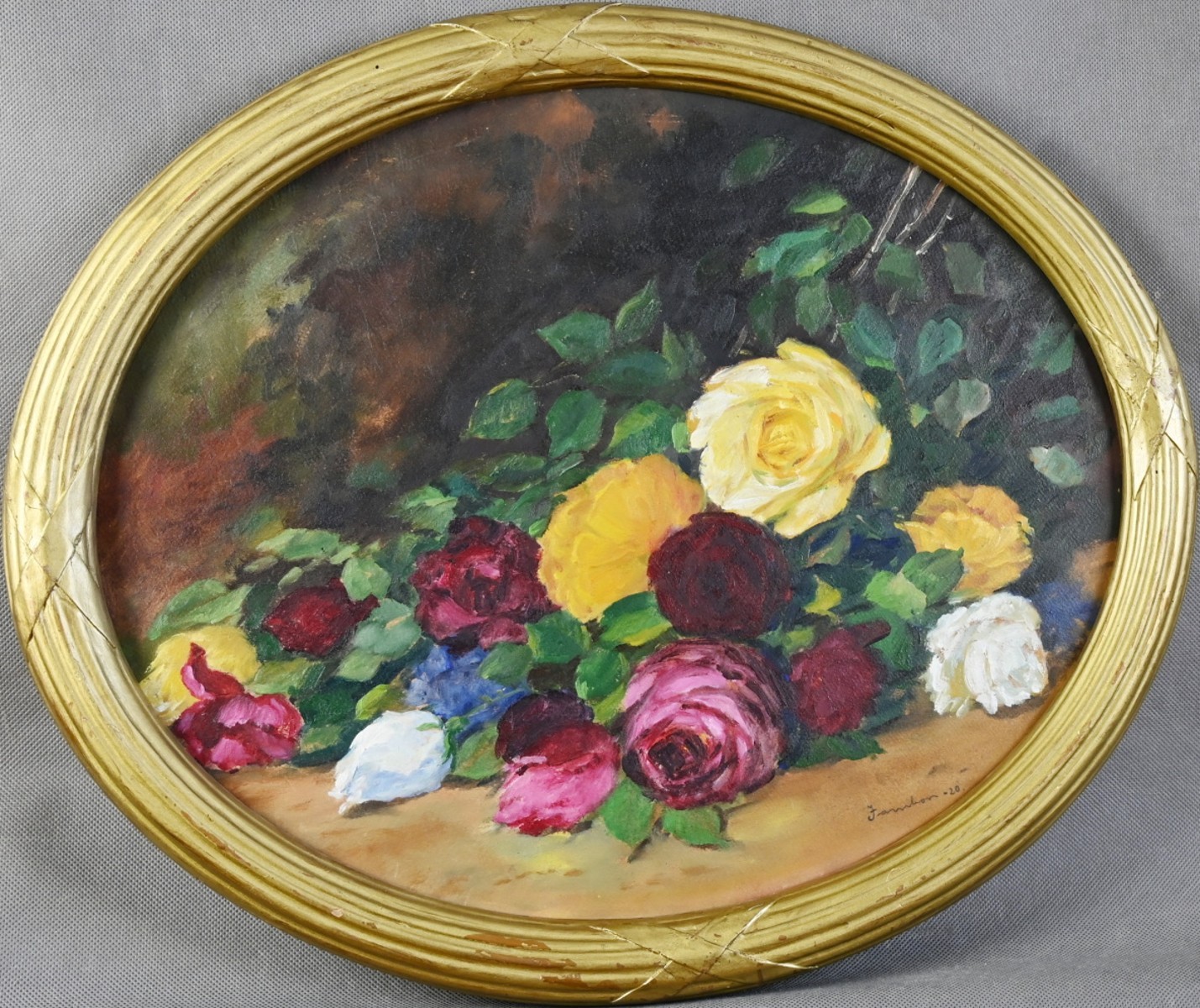 Jambor Josef (1887-1964), Zátiší s růžemi - 22. eAukce umění a ...