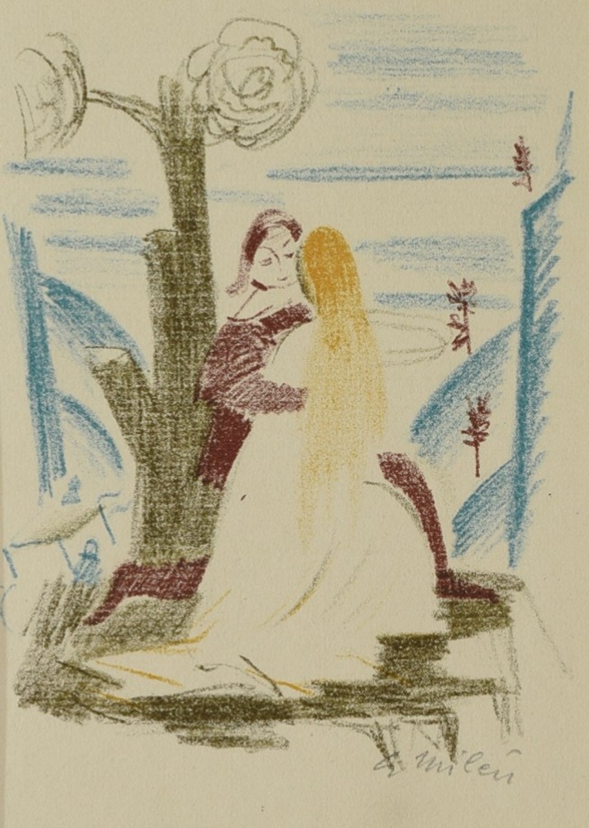 MILÉN Eduard (1891-1976): Milenci. - 95. aukce Antik Mašek - Livebid.cz
